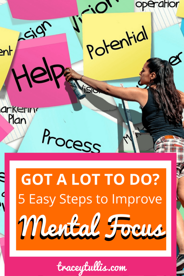 Got A Lot to do? 5 Easy Steps to Improve Mental Focus